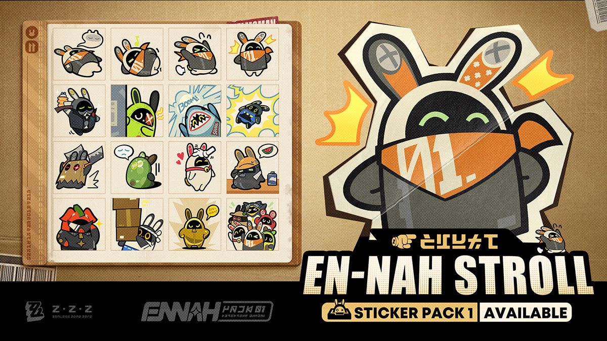 ZZZ Bangboo En-Nah Stroll Sticker Pack 1 – 141Store
