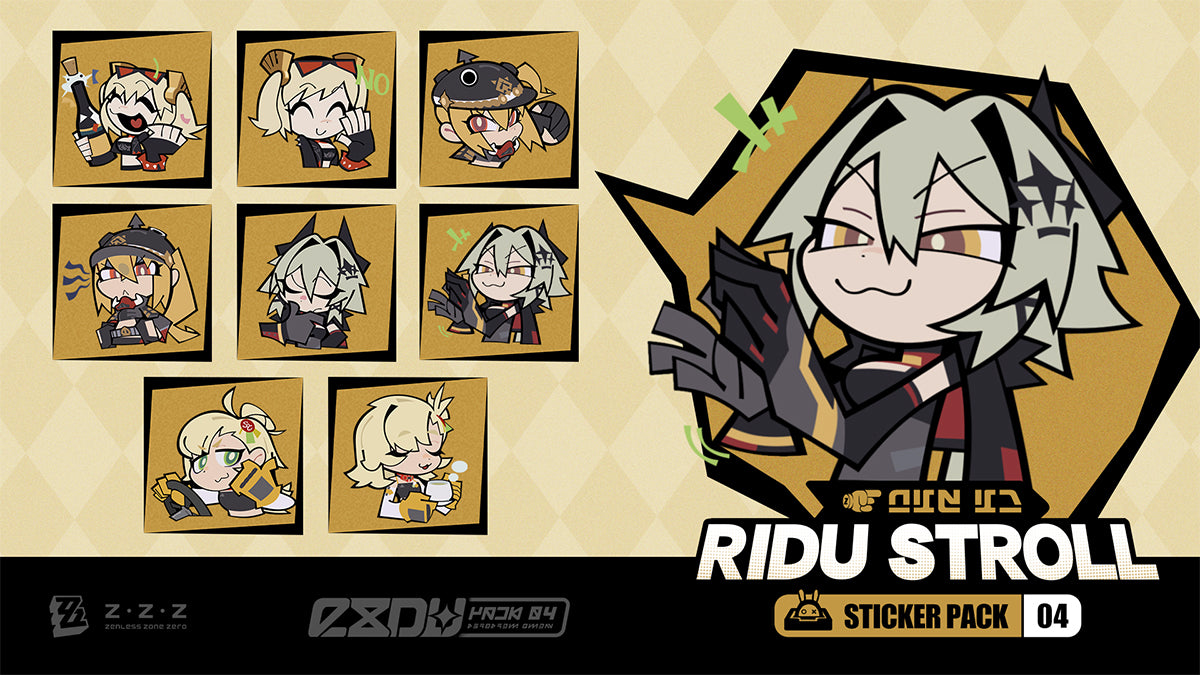 Zenless Zone Zero Sticker Set: Ridu Stroll Pack 4 – 141Store